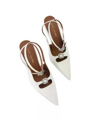 Kurt Geiger Crystal-embellished Pointed-toe Pumps