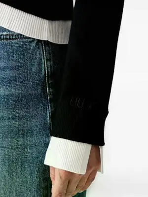 Liu Jo Layered-effect V-neck Sweater