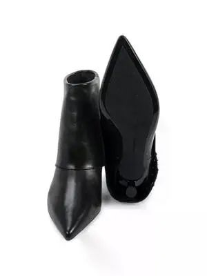Karl Lagerfeld Logo-plaque Pointed-toe Ankle Boots