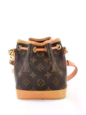 LOUIS VUITTON Monogram Canvas Nano Bucket Bag
