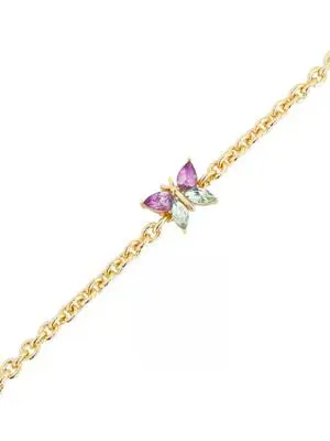 Kurt Geiger Crystal Butterfly Cable-link Bracelet