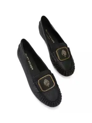 Kurt Geiger Eagle-plaque Leather Loafers