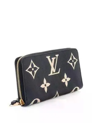LOUIS VUITTON Zippy Wallet Bicolor Monogram Empreinte Giant Small Wallets