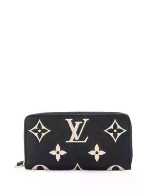 LOUIS VUITTON Zippy Wallet Bicolor Monogram Empreinte Giant Small Wallets