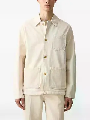 Michael Kors Button-up Pocket-detail Jacket - Neutrals