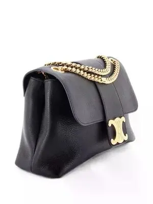 Celine Victoire Flap Leather Medium Shoulder Bag