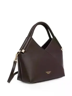 TWINSET Wrapped-detail Logo-plaque Tote Bag