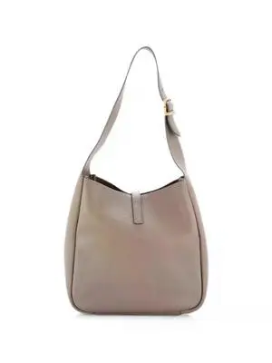 Saint Laurent Le 5 A 7 Supple Leather Small Hobo Bag - Neutrals
