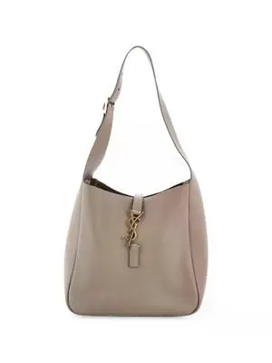 Saint Laurent Le 5 A 7 Supple Leather Small Hobo Bag - Neutrals