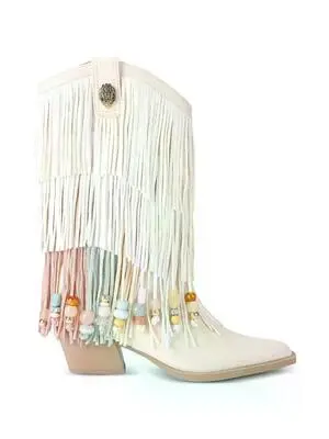 Kurt Geiger Fringed Beaded Boots