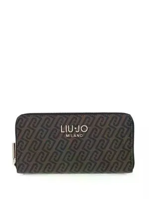 Liu Jo Monogram-pattern Zip-around Wallet - Brown