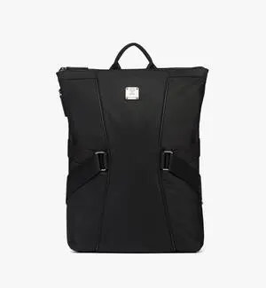 Mcm Aren Nova Backpack In Monogram Econyl - Black
