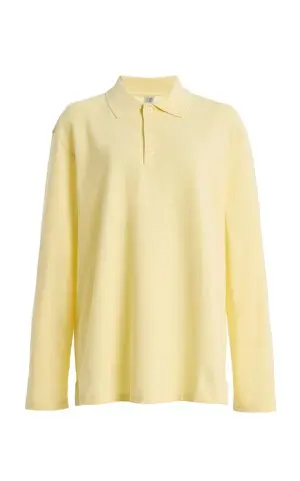 FLORE FLORE Cotton Polo Shirt - Yellow