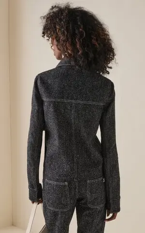 COURREGES Denim Tweed Overshirt