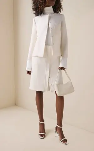 COURREGES Cotton-blend Pencil Skirt