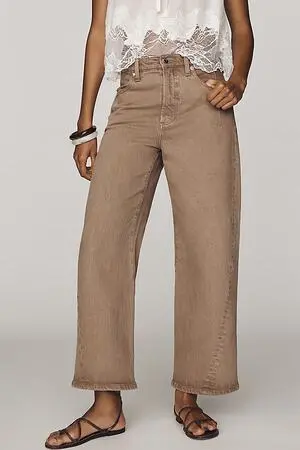 PISTOLA Kyra High-rise Cropped Barrel-leg Jeans