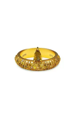 KHEPRI Fancy Color Pear Diamond Floating Cleopatra Ring