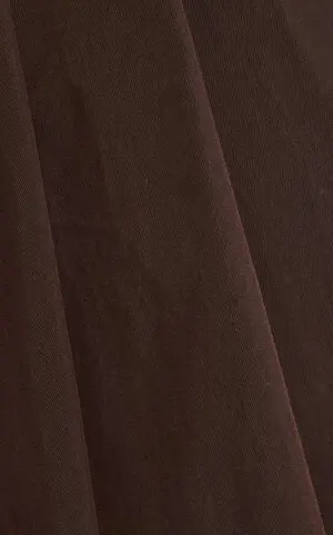 Co Cotton Twill Wide Leg Pleated Pants