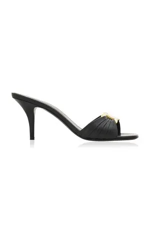 FERRAGAMO Witty Leather Mules - Black