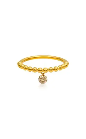 KHEPRI Fancy Color Drilled Diamond Drop Ring - Multi