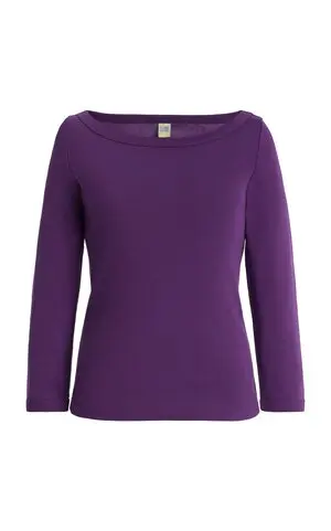 FLORE FLORE Steffi Cotton T-shirt - Purple