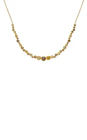 KHEPRI Fancy Color Diamond Bezel Necklace - Multi
