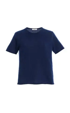 Co Cashmere Silk T-shirt - Blue