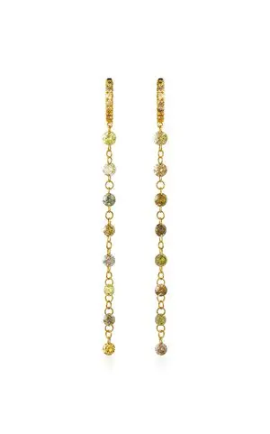KHEPRI Fancy Color Drill Linear Earrings Large Diamond