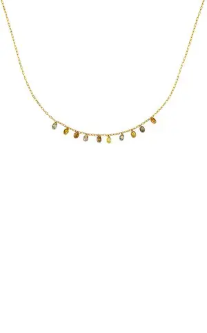 KHEPRI Petite Fancy Color Drill Diamond Necklace - Multi