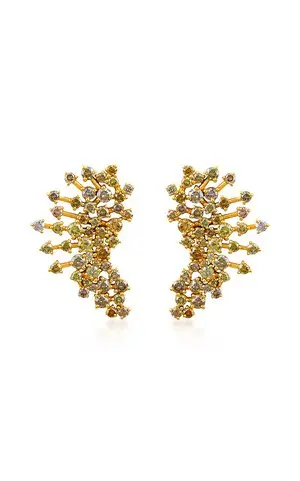KHEPRI Fancy Color Petite Diamond Aurora Pave Earrings - Multi