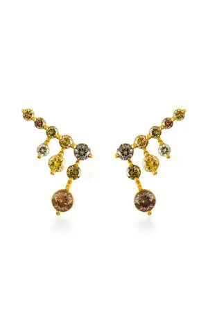KHEPRI Fancy Color Petite Diamond Drip Stud - Multi