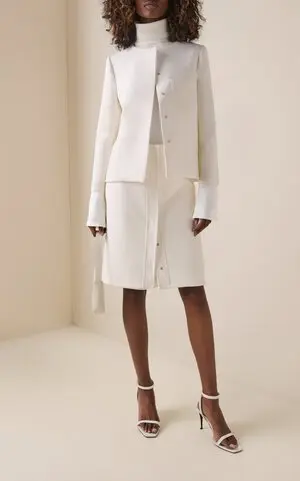 COURREGES Mockneck Jersey Bodysuit