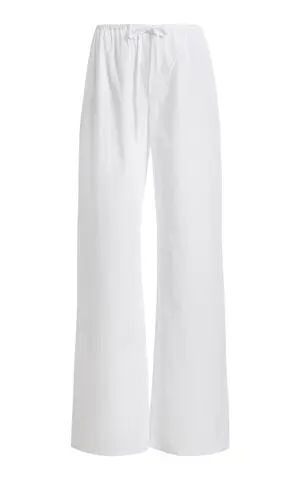 MATTEAU Matteau Drawstring Wide-Leg Cotton Pants