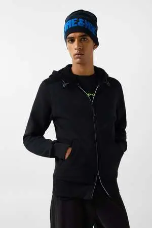 Bogner Kano Cotton Jersey Jacket With Velour Accents - Black