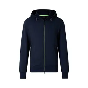 Bogner Kano Cotton Jersey Jacket With Velour Accents - Navy