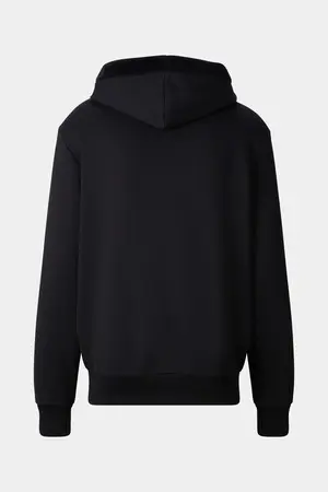 Bogner Kristan Cotton Hoodie With Velour Accents - Black