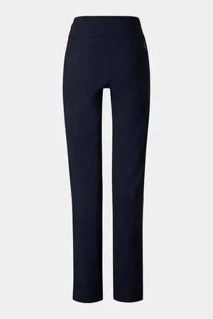 Bogner Slim Fit High-waisted Functional Pants With Side Zipper - Navy