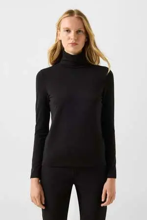 Bogner Katinka Long-sleeve Turtleneck Top - Black