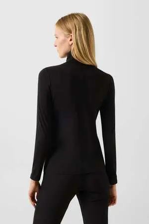 Bogner Katinka Long-sleeve Turtleneck Top - Black
