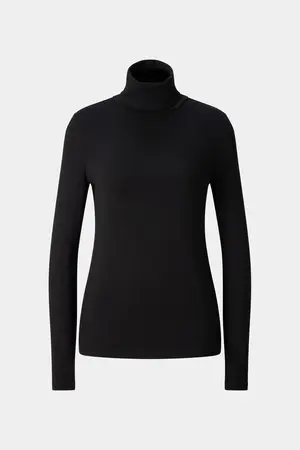 Bogner Katinka Long-sleeve Turtleneck Top - Black