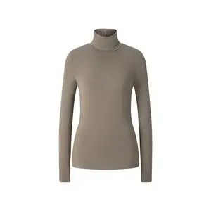 Bogner Katinka Long-sleeve Turtleneck Top - Gray-brown