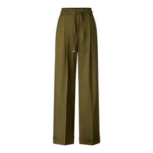 Bogner Elfy Virgin Wool Pleated Pants - Olive
