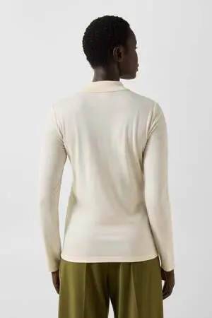 Bogner Whoopy Long-sleeve Polo Top In Merino Wool