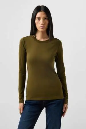 Bogner Nikini Cotton Long-sleeve Shirt - Olive