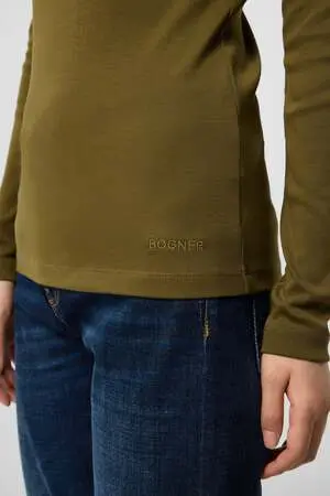 Bogner Nikini Cotton Long-sleeve Shirt - Olive
