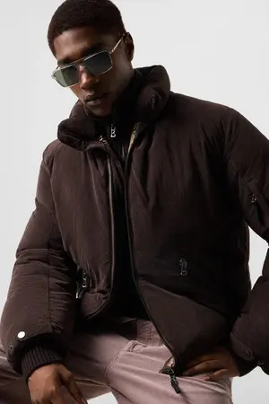 Bogner Bert Corduroy Down Jacket - Coffee