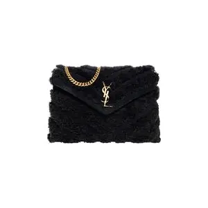 Saint Laurent Medium Loulou Shoulder Bag - Black
