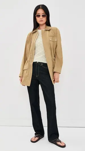 FRAME The Suede Safari Jacket