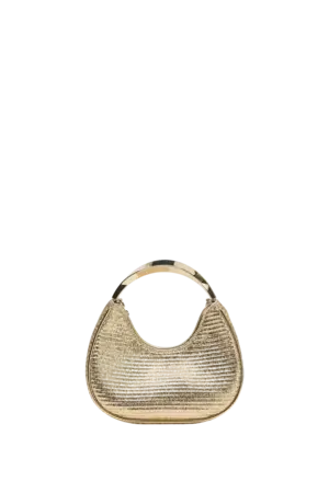 Zara Mini Bag With Metallic Hoop Handle Detail - Black