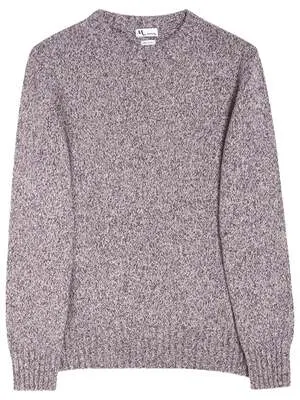 DOPPIA A Merino Wool Blend Crew Neck Sweater - Violet
